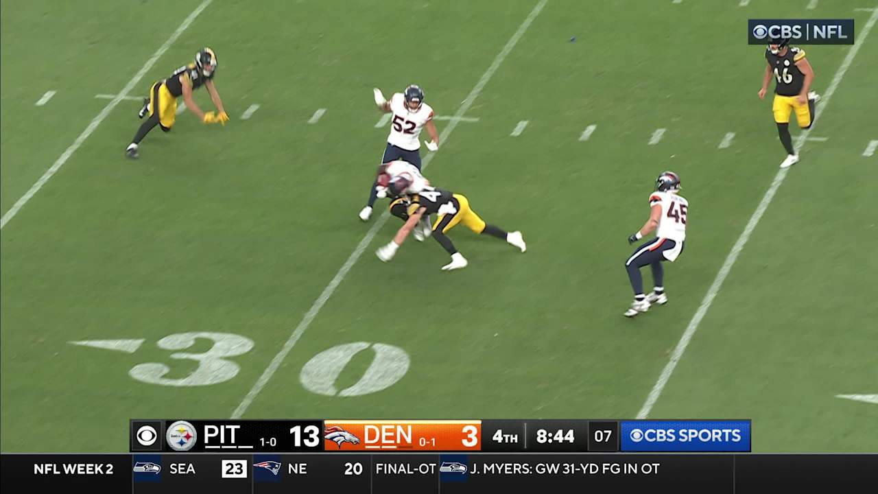 Pittsburgh Steelers Tyler Matakevich lowers the boom on wide receiver ...