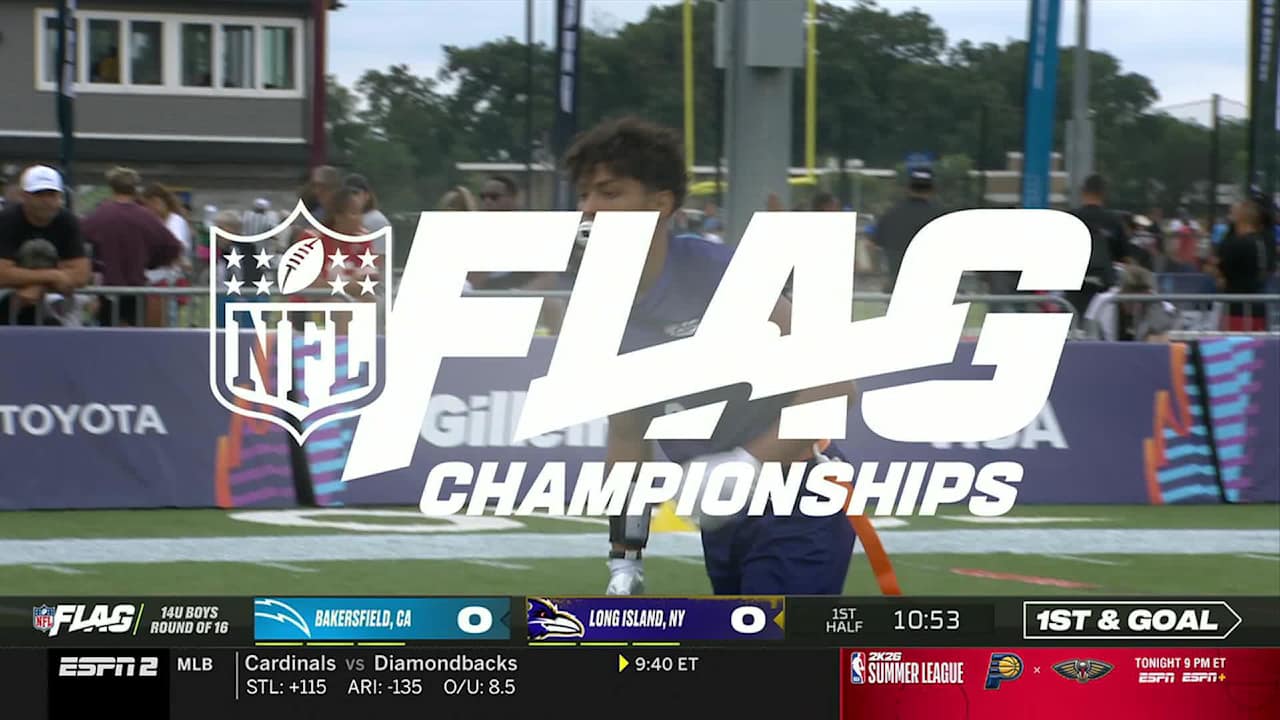 Bakersfield Chargers vs. Long Island Ravens highlights | NFL FLAG ...
