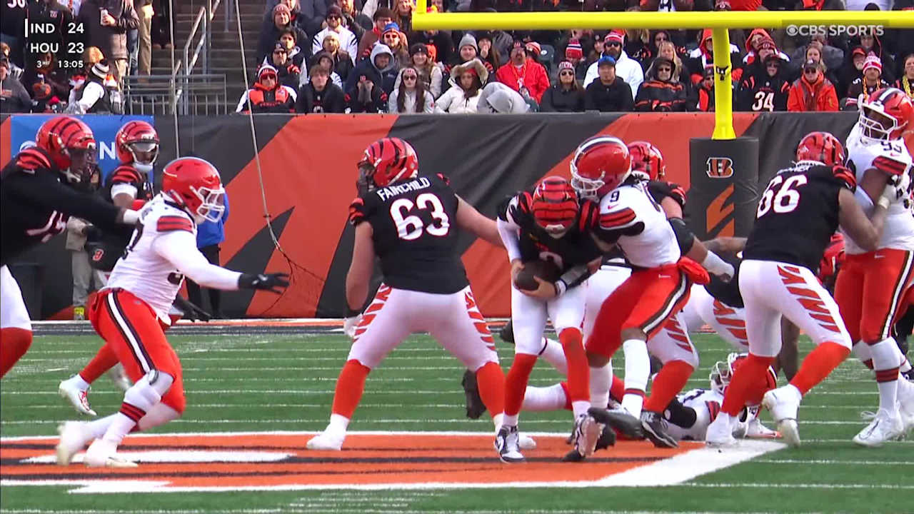 Cleveland Browns safety Grant Delpit flattens Cincinnati Bengals ...