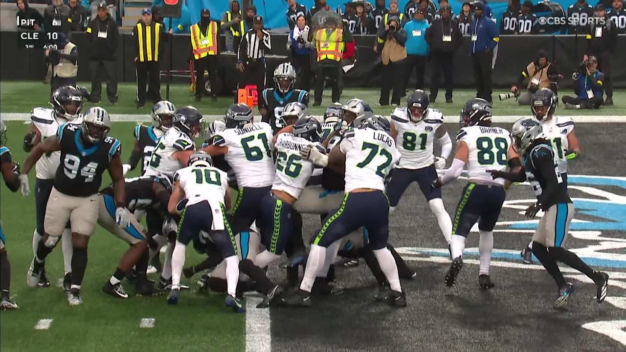 Seattle Seahawks running back Zach Charbonnet's 10th touchdown run of ...