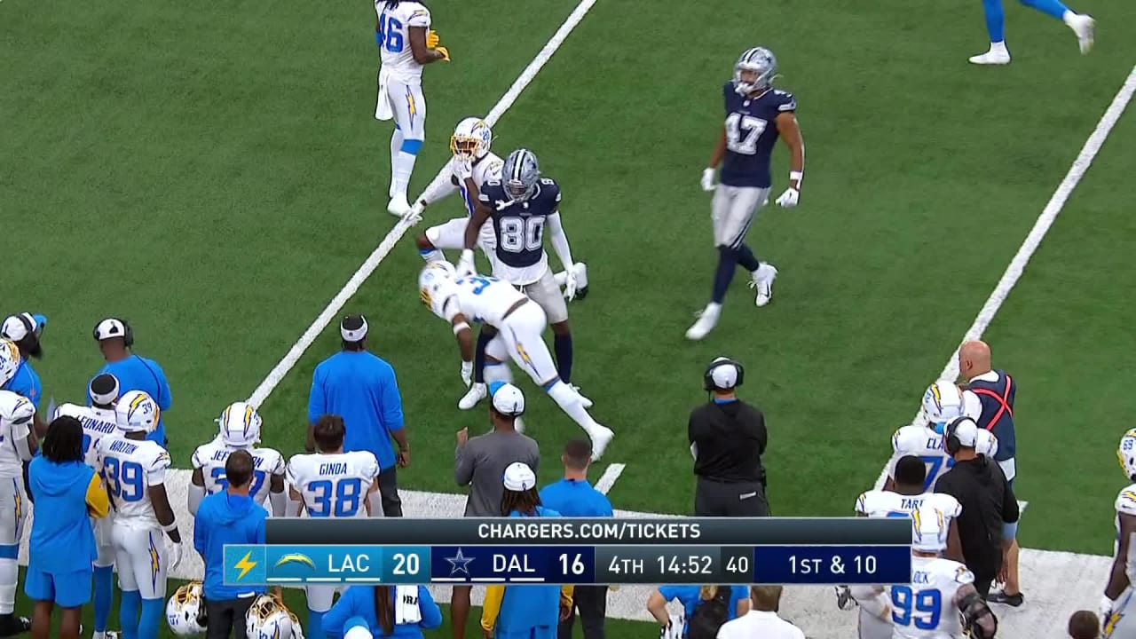 Dallas Cowboys quarterback Trey Lance's 19-yard strike to wide receiver ...