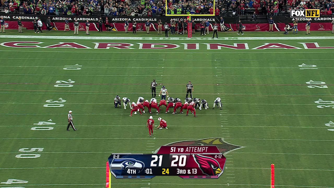 Arizona Cardinals kicker Matt Prater's would-be game-winning FG drifts ...