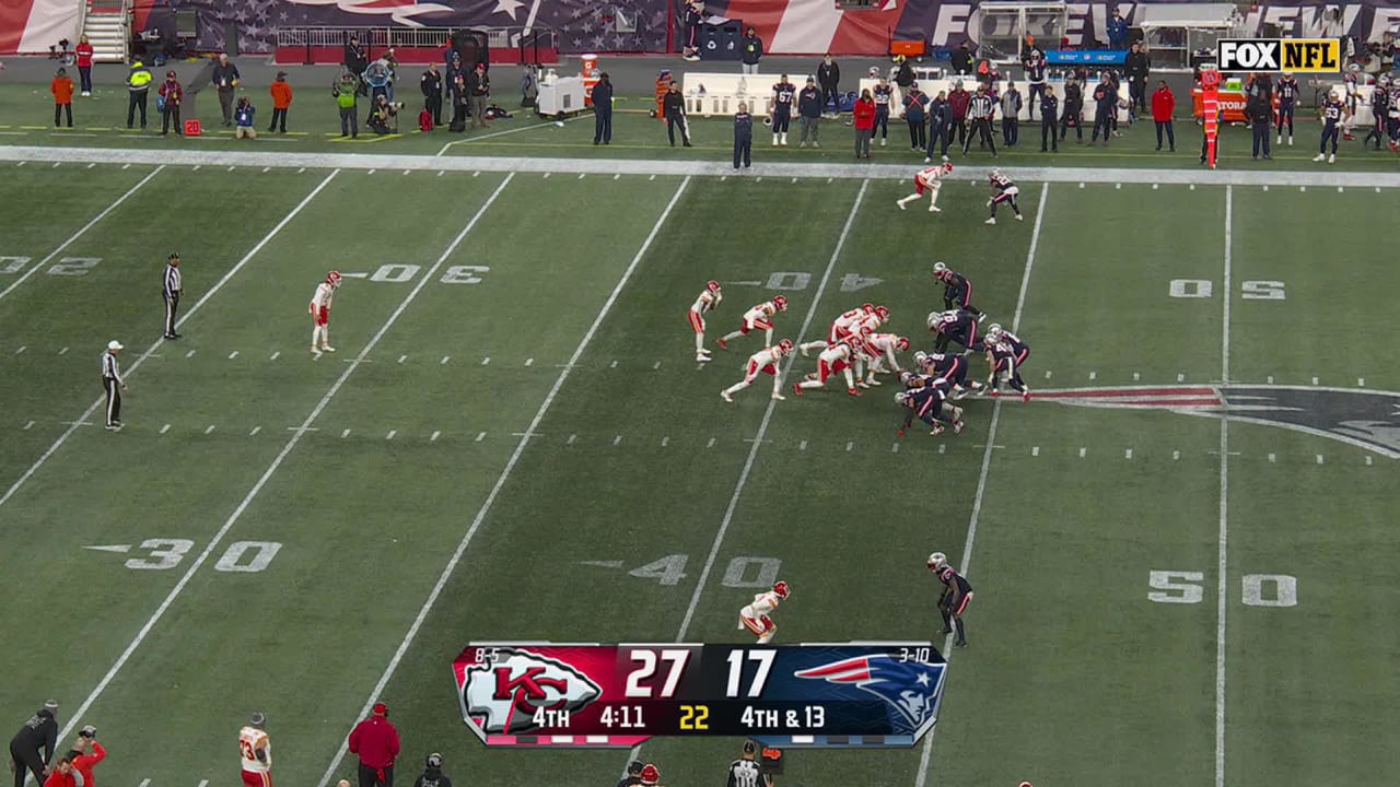 Kansas City Chiefs punter Tommy Townsend's punt downed inside the 1 ...