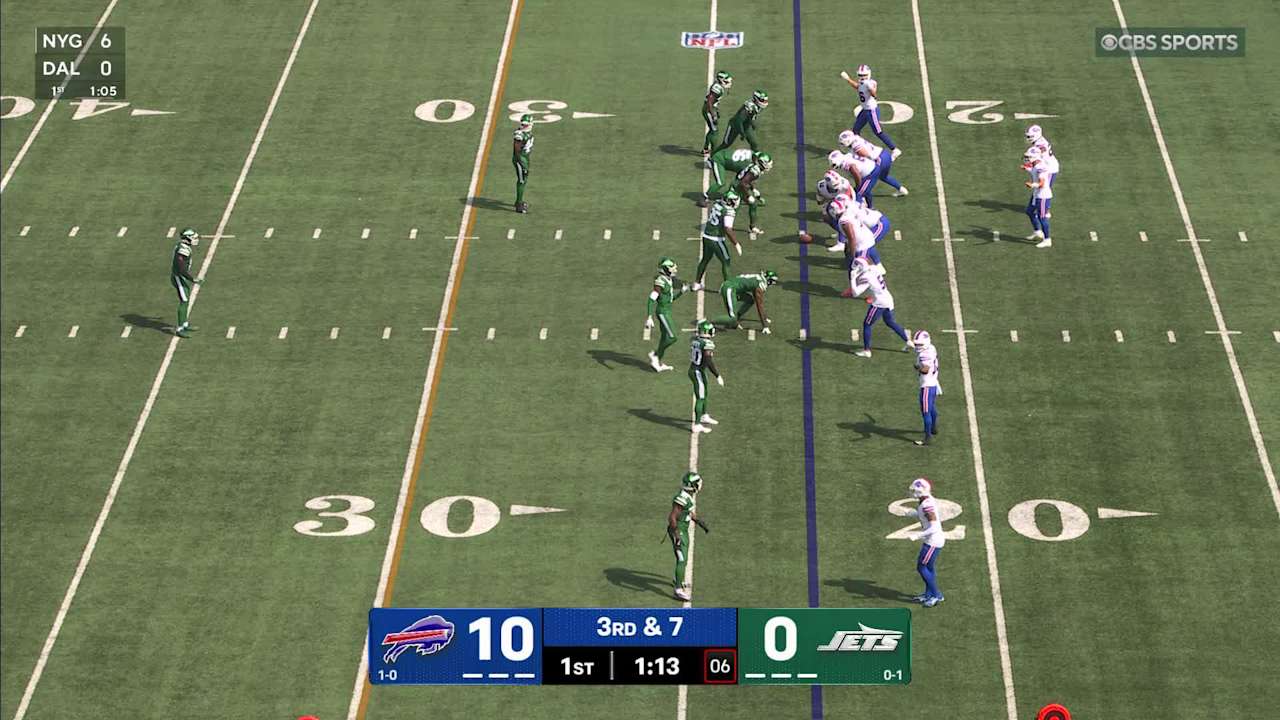 Buffalo Bills quarterback Mitchell Trubisky's 32-yard launch to wide ...