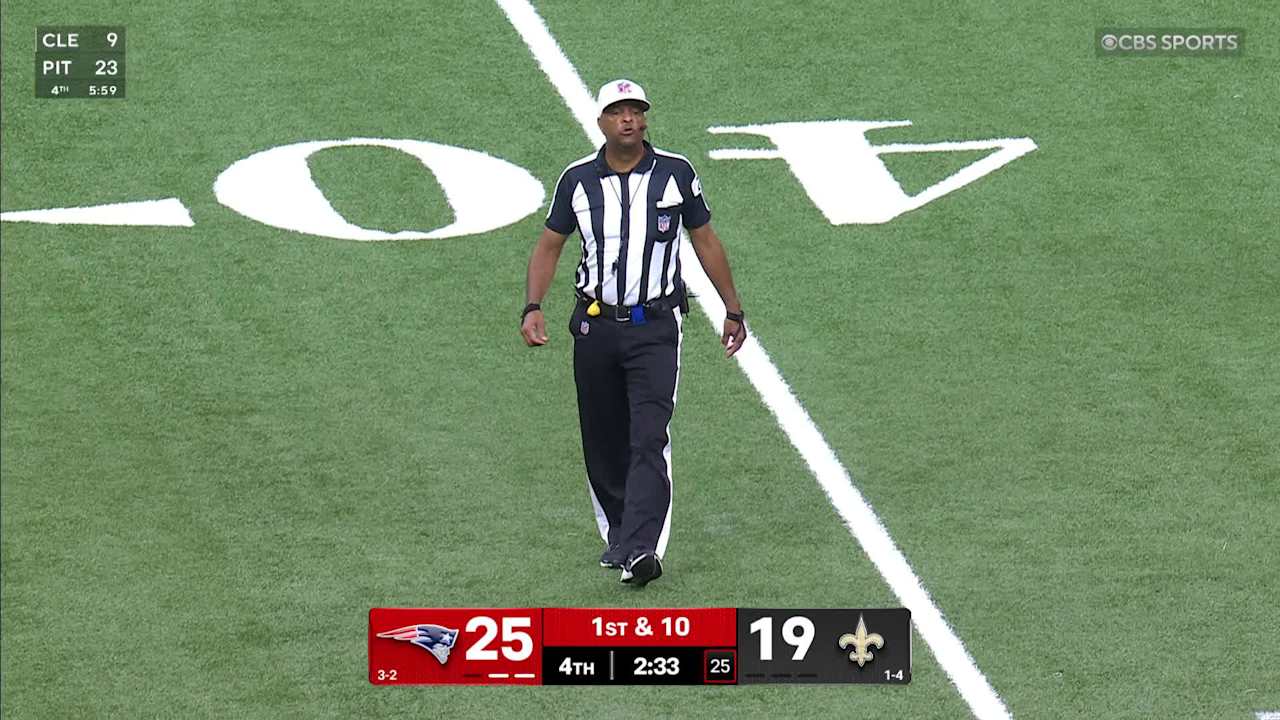 Referee clarifies New England Patriots’ successful challenge that ...