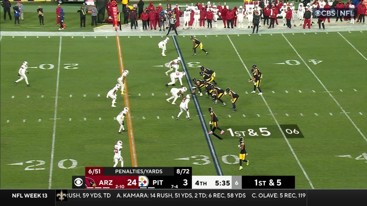 Pittsburgh Steelers quarterback Mitchell Trubisky's deep pass dots wide ...