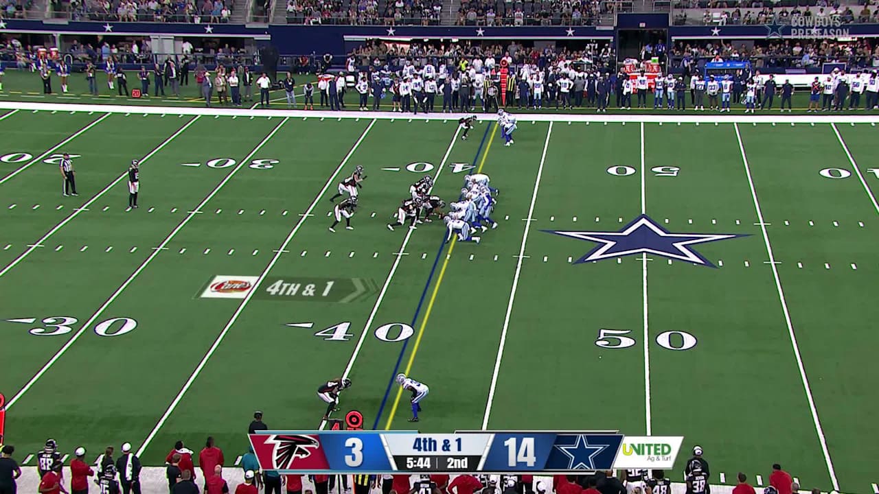 Atlanta Falcons inside linebacker Josh Woods' hit-stick tackle ends ...