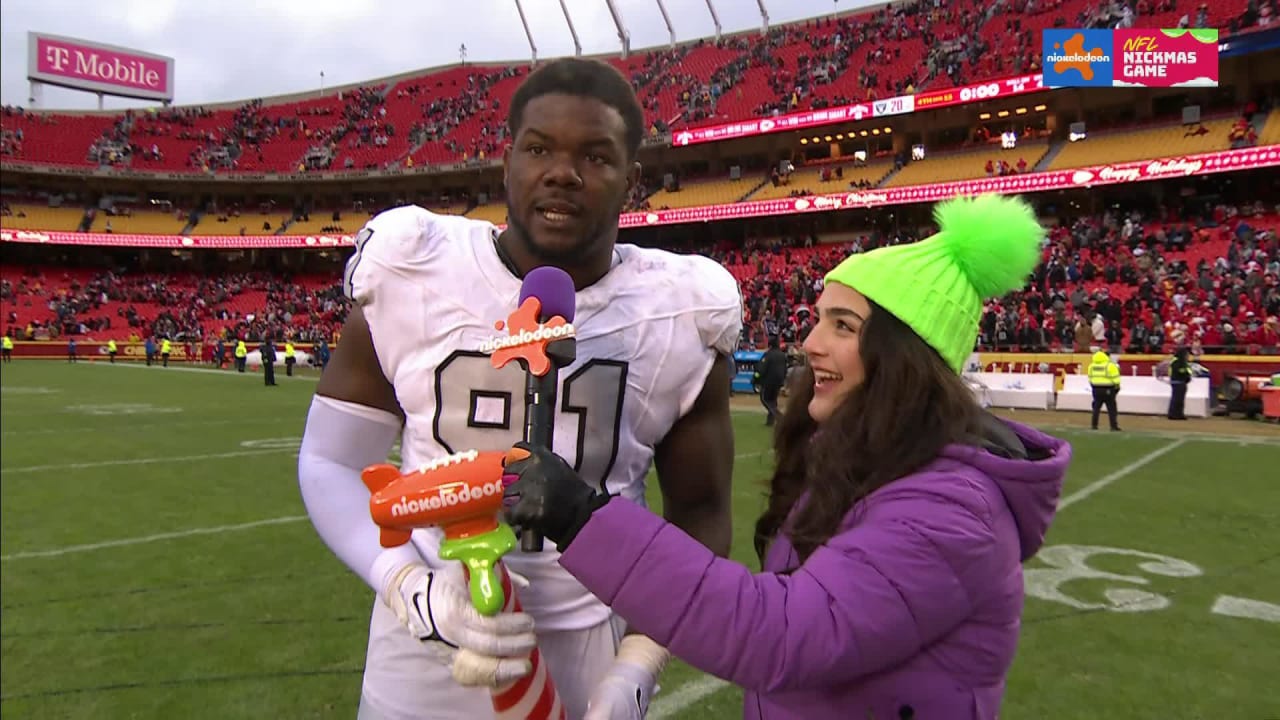 Las Vegas Raiders defensive tackle Bilal Nichols wins 2023 'NFL Nickmas ...
