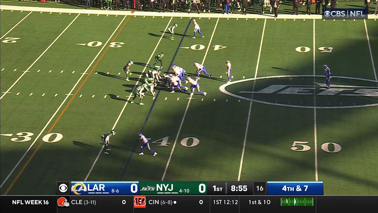 Los Angeles Rams wide receiver Jordan Whittington pins Jets on 1-yard ...