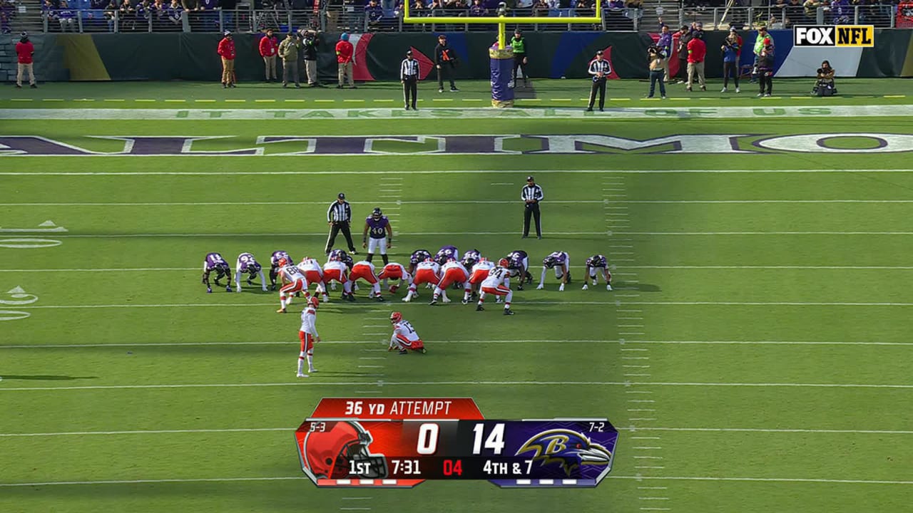 Cleveland Browns kicker Dustin Hopkins' 65-yard FG trims Baltimore ...