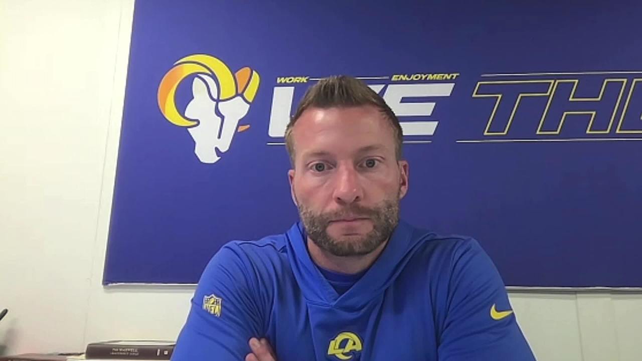 Los Angeles Rams head coach Sean McVay reflects on wide receiver Xavier ...