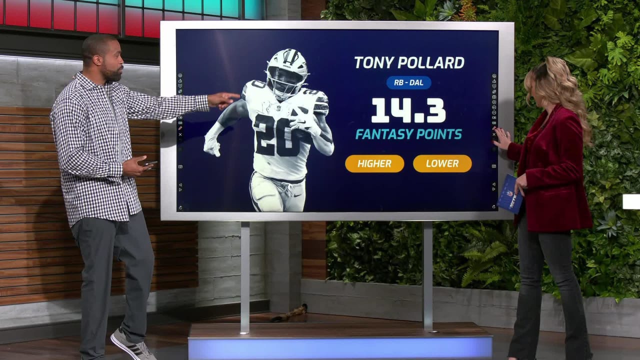 Projecting Dallas Cowboys running back Tony Pollard's point total vs ...