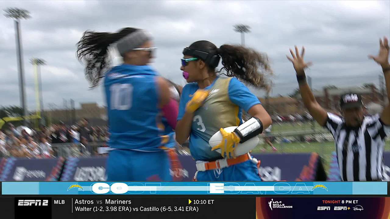 Conquer Chargers wide receiver Sophie M Guitron makes unreal toe-tap TD ...