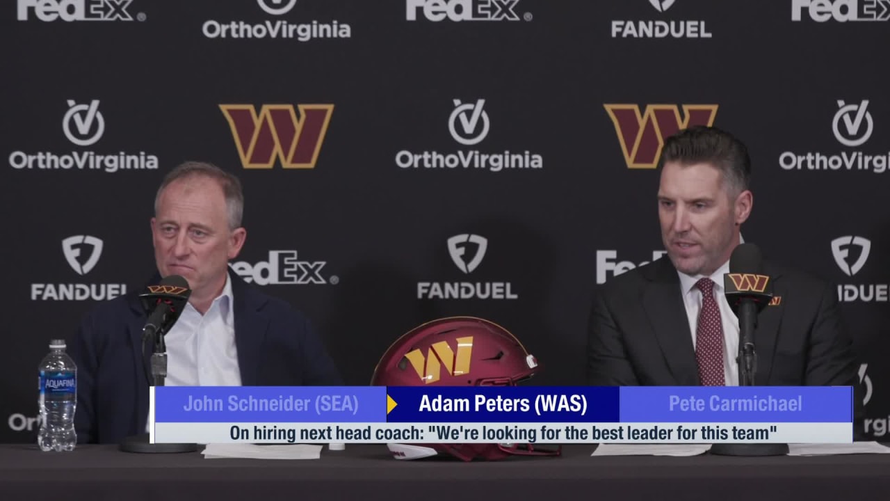 Washington Commanders general manager Adam Peters: 'We're looking for ...