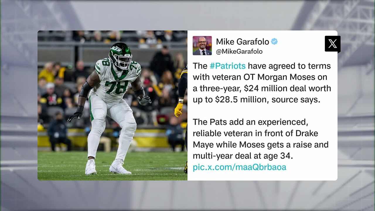 NFL Network Insider Mike Garafolo: New England Patriots agree to terms ...