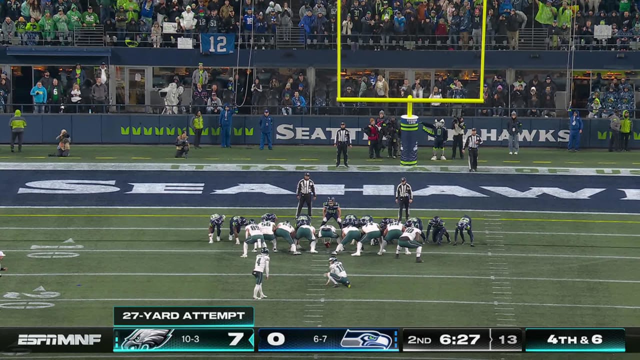 Philadelphia Eagles kicker Jake Elliott extends Eagles' lead to 10-0 ... Philadelphia Eagles kicker Jake Elliott extends Eagles' lead to 10-0 ...