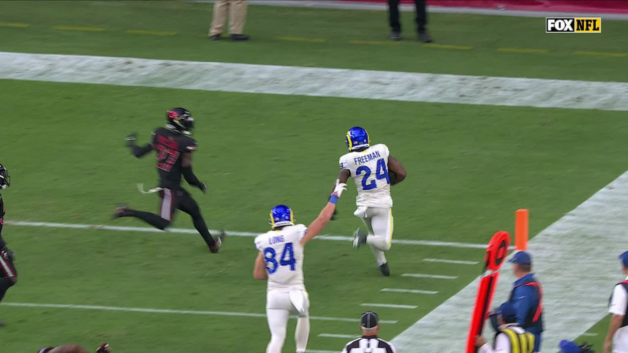 Los Angeles Rams running back Royce Freeman OBLITERATES two Arizona ...