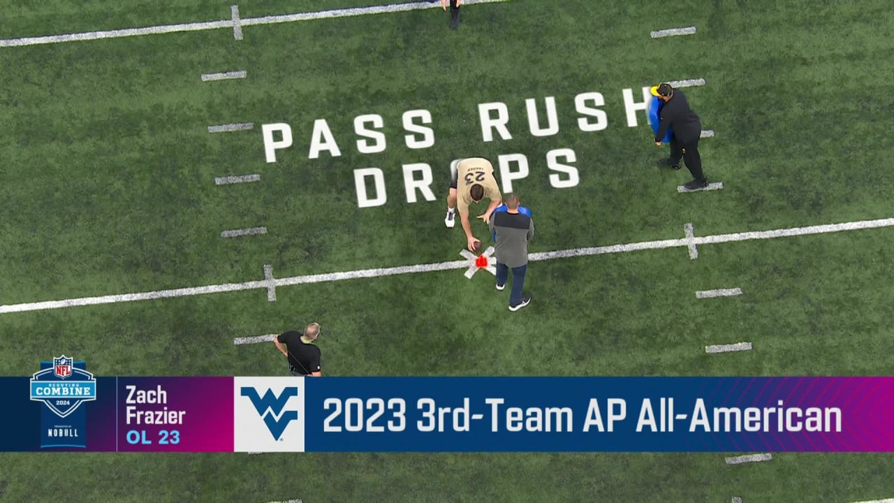 Center Zach Frazier's 2024 NFL Scouting Combine workout