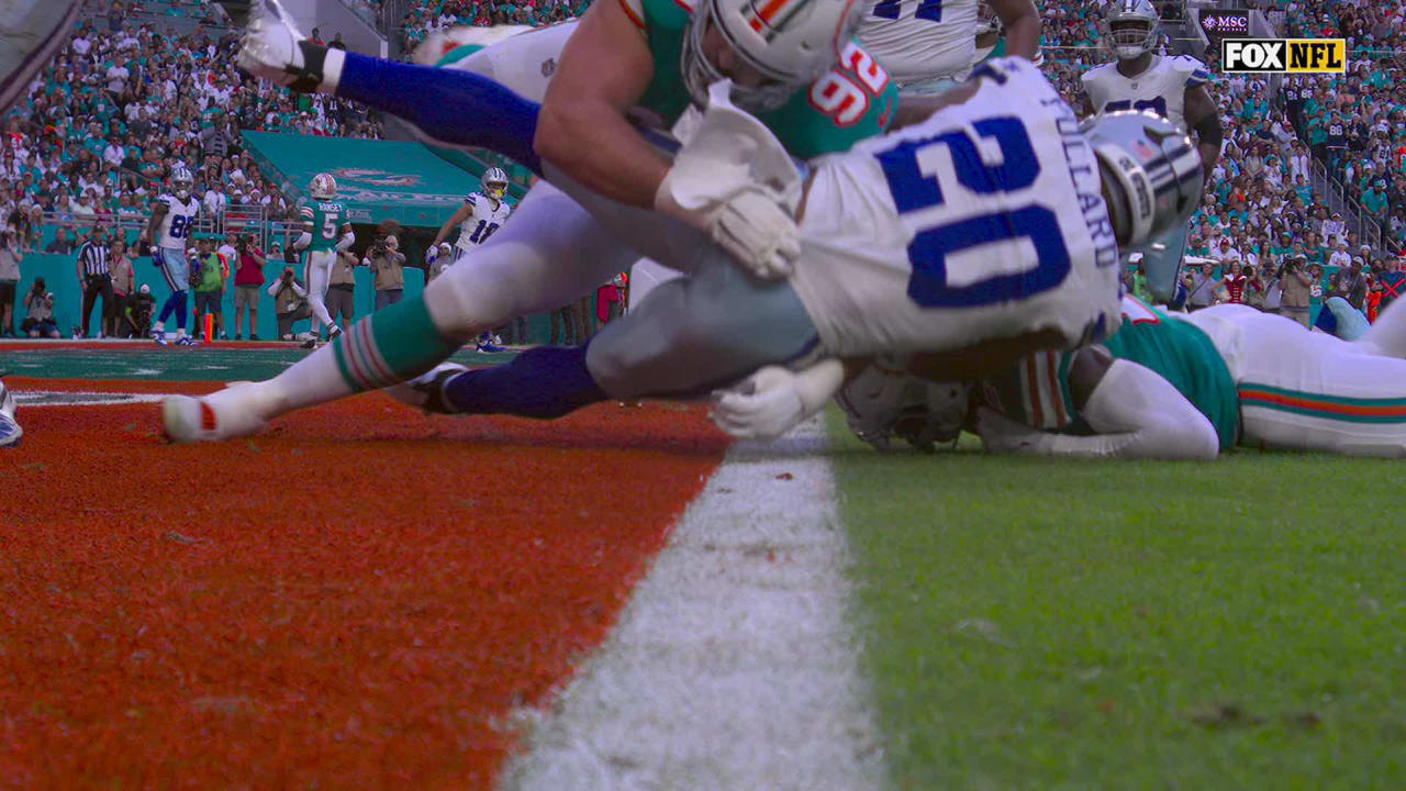 Miami Dolphins safety DeShon Elliott makes one of the TD-saving tackles ...
