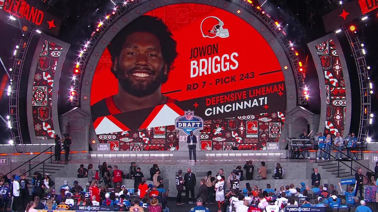 Cleveland Browns Browns select defensive tackle Jowon Briggs with No ...