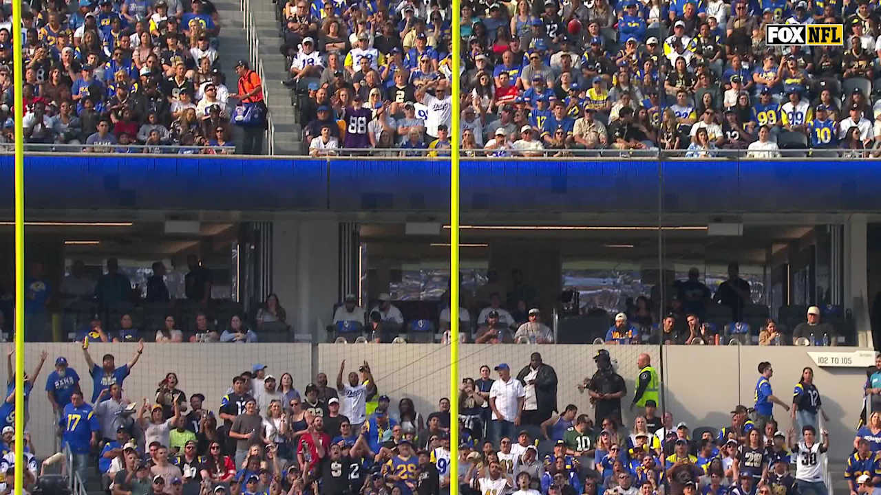 Los Angeles Rams kicker Joshua Karty whiffs a 39-yard field goal ...