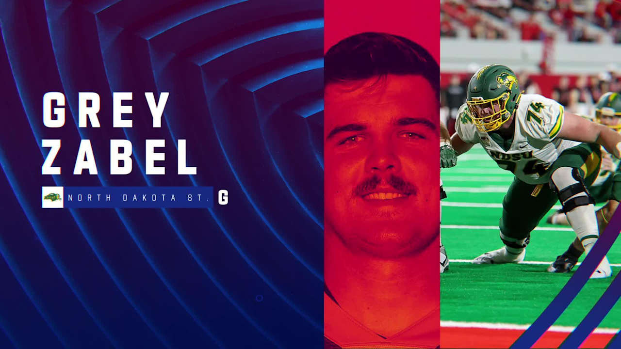 Offensive tackle Grey Zabel at the 2025 NFL Scouting Combine