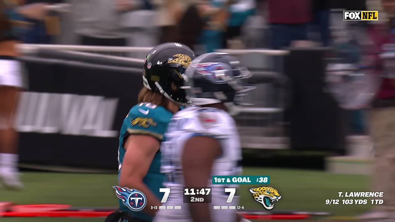 Jacksonville Jaguars quarterback Trevor Lawrence's 28th TD pass of 2025 ...