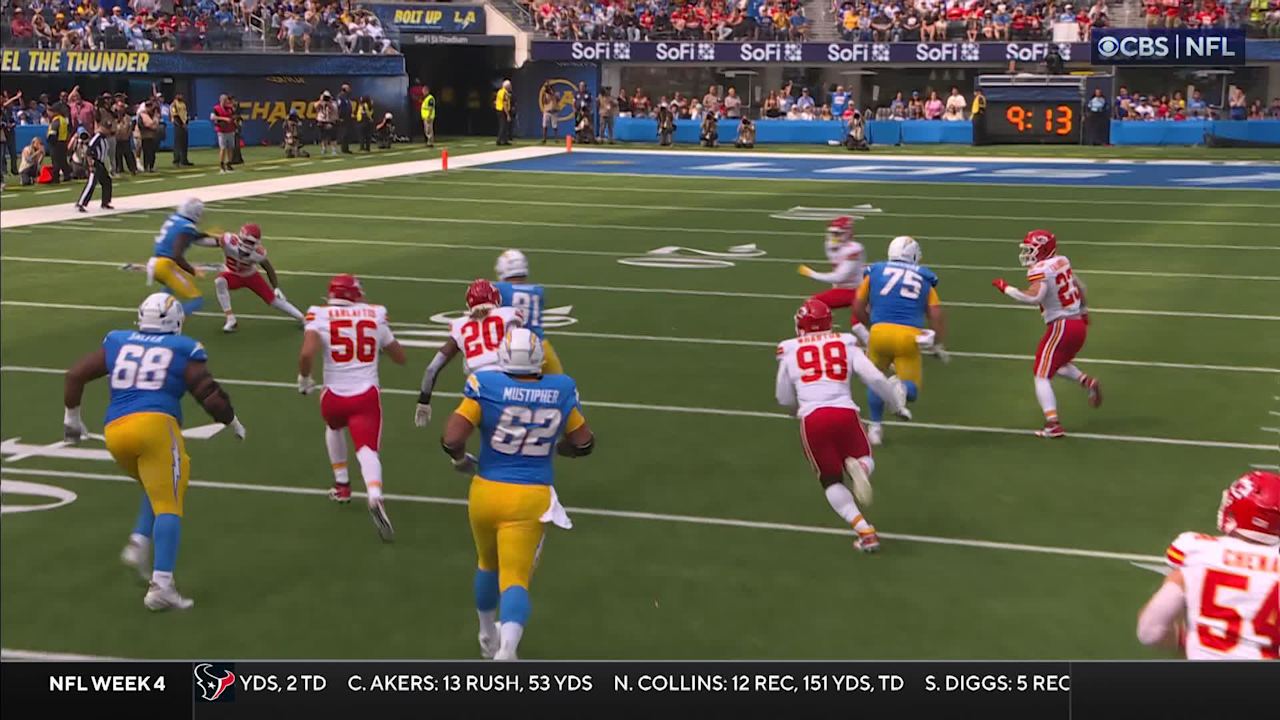Los Angeles Chargers' tight end screen play call yields 22-yard pickup ...