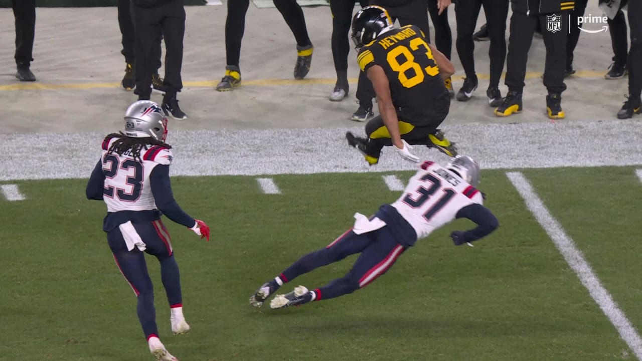 Pittsburgh Steelers tight end Connor Heyward's eye-popping hurdle ...