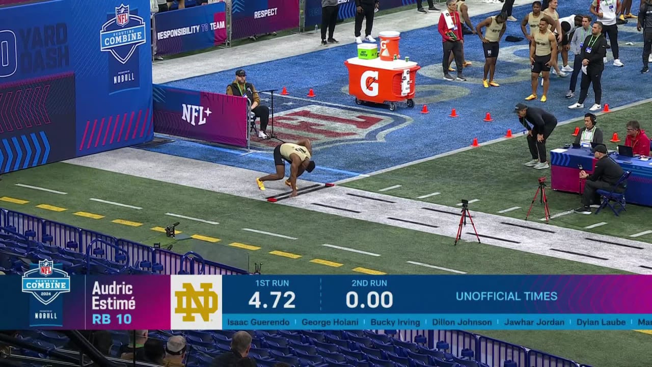 Running back Isaiah Davis runs official 4.57-second 40-yard dash at ...