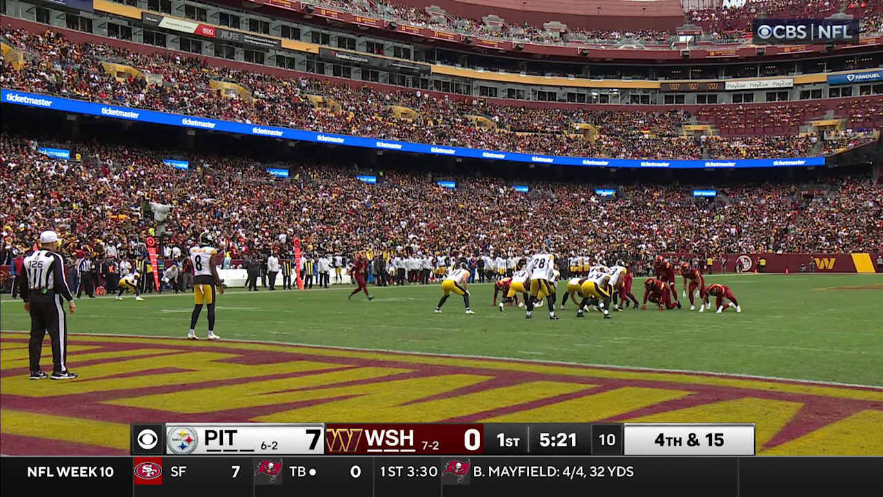 Pittsburgh Steelers' fake-punt pass attempt is incomplete, sparking ...