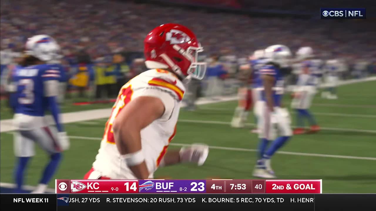 Kansas City Chiefs quarterback Patrick Mahomes' third touchdown pass of ...