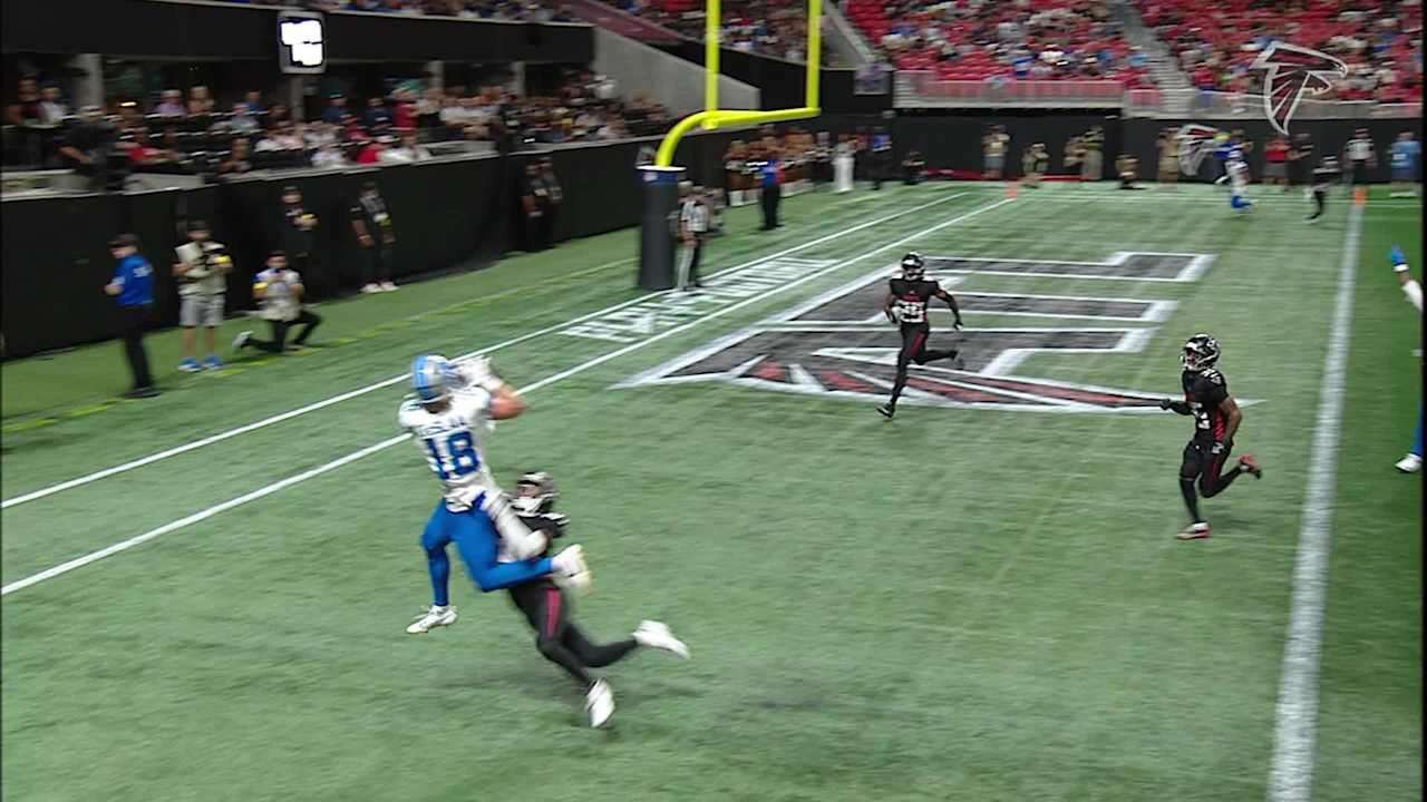 Detroit Lions wide receiver Isaac TeSlaa's first touchdown comes off 11 ...