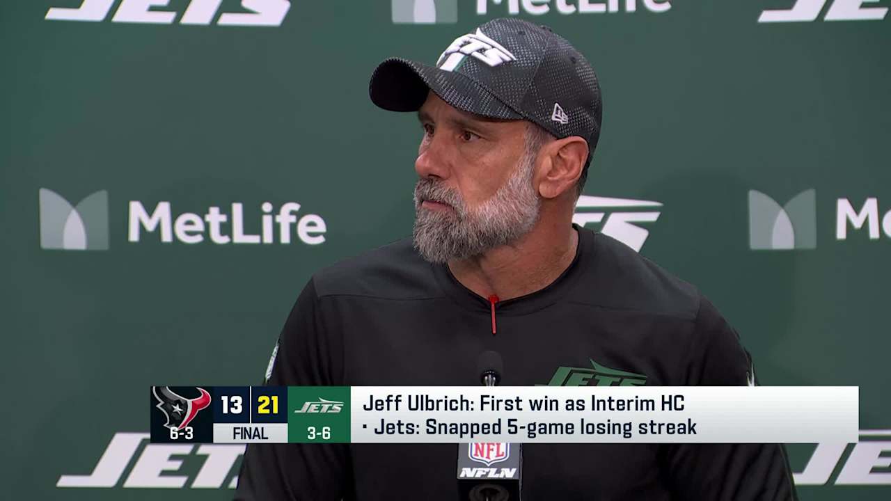 New York Jets interim head coach Jeff Ulbrich talks about Jets' second ...