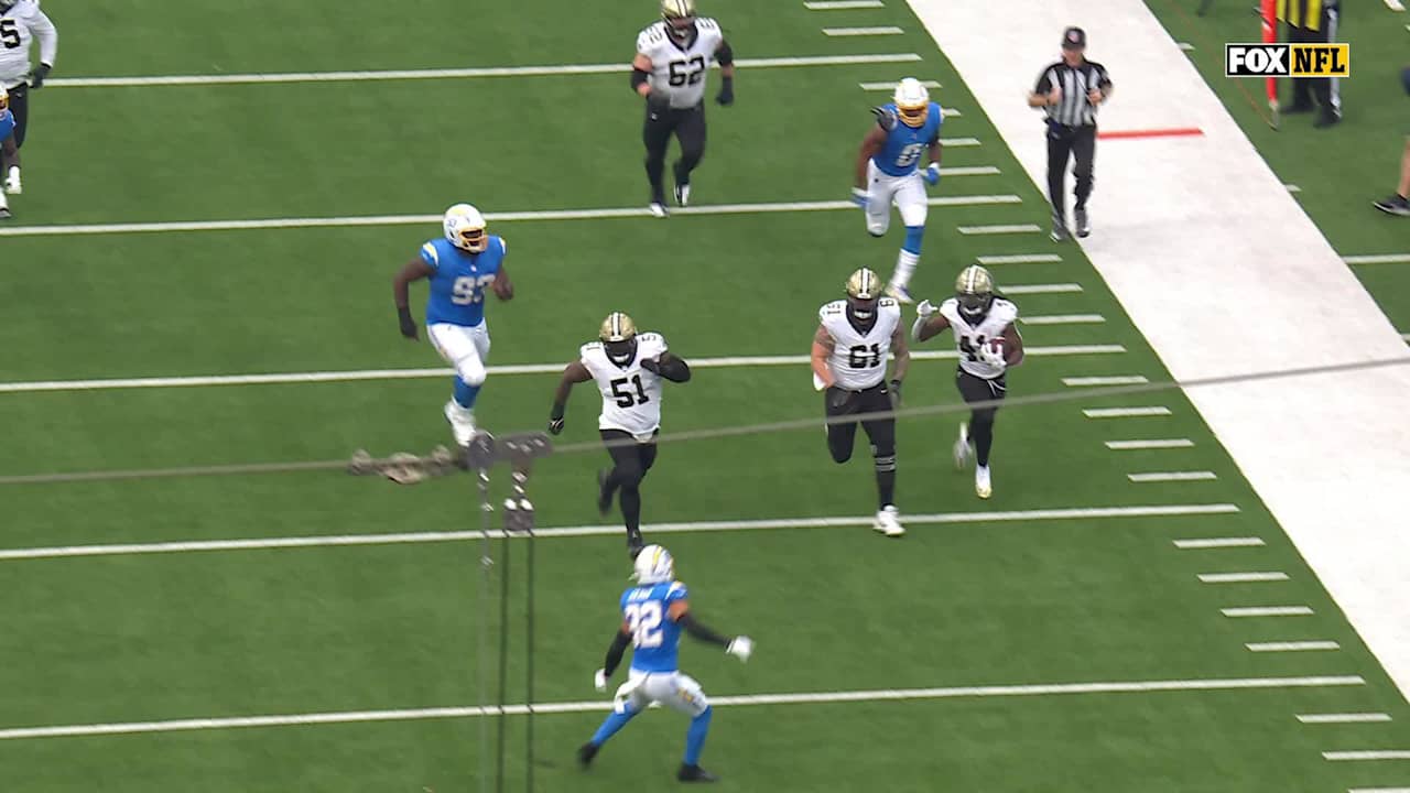 New Orleans Saints running back Alvin Kamara's 37-yard catch and run comes via well-executed ...