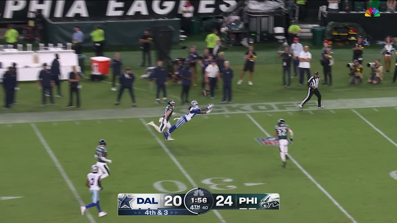 Dallas Cowboys wide receiver CeeDee Lamb's all-out dive isn't enough to ...