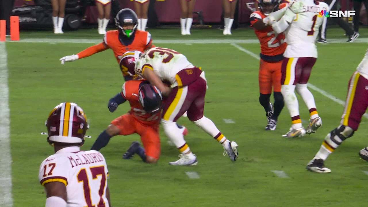 Washington Commanders running back Chris Rodriguez's fourth touchdown ...