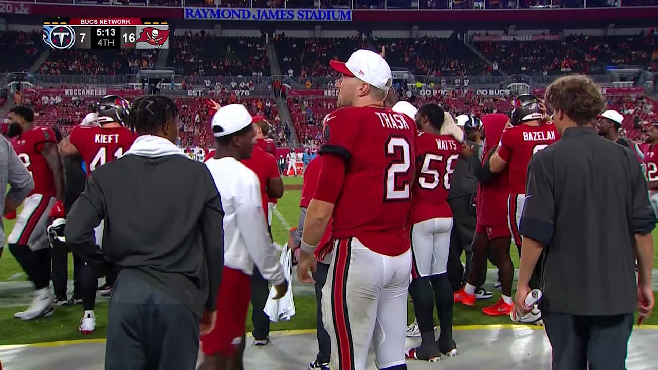 Tampa Bay Buccaneers cornerback Tyrek Funderburk grabs tipped pass for ...