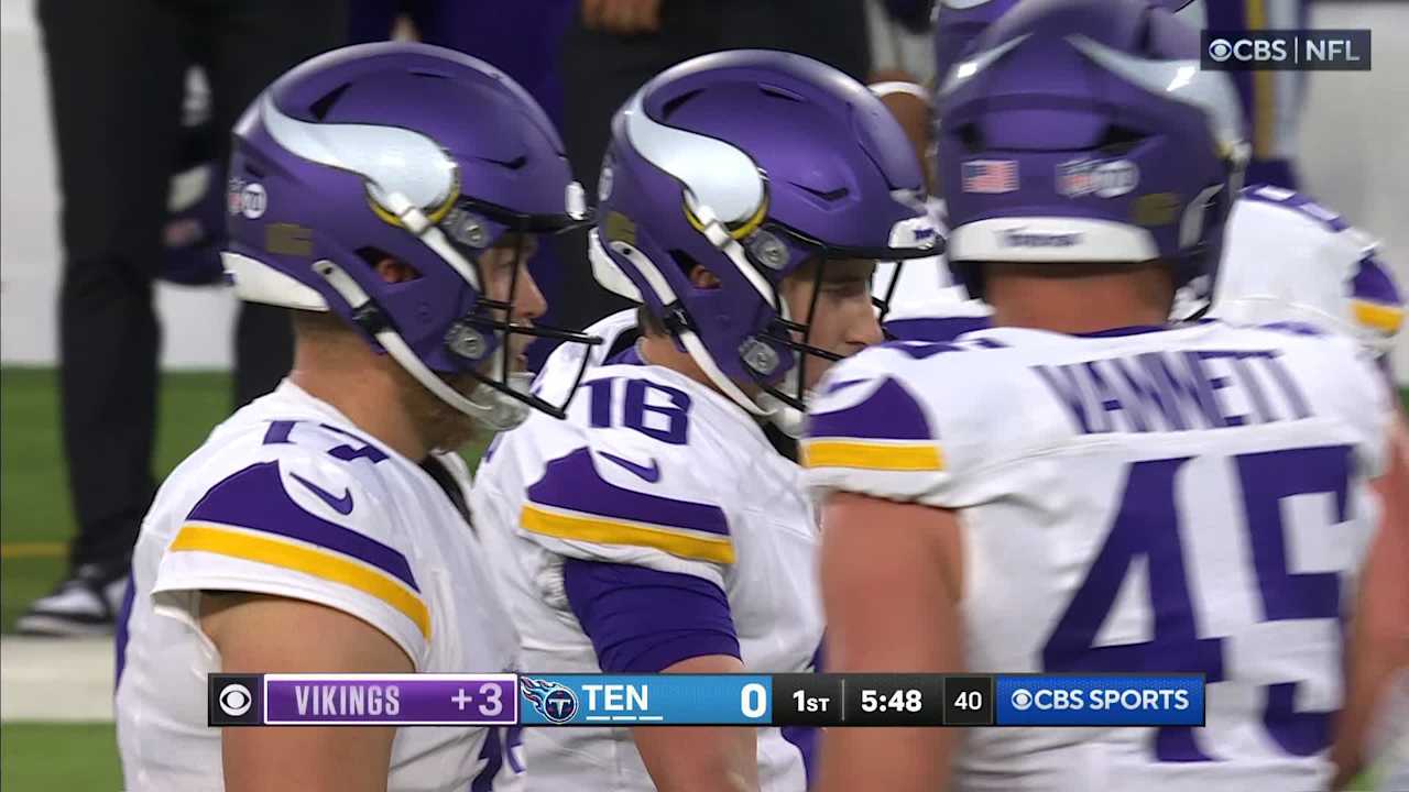 Minnesota Vikings kicker Will Reichard's 42-yard field goal gives ...