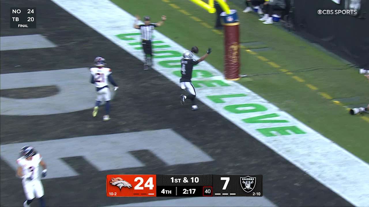 Las Vegas Raiders wide receiver Shedrick Jackson becomes the first ...