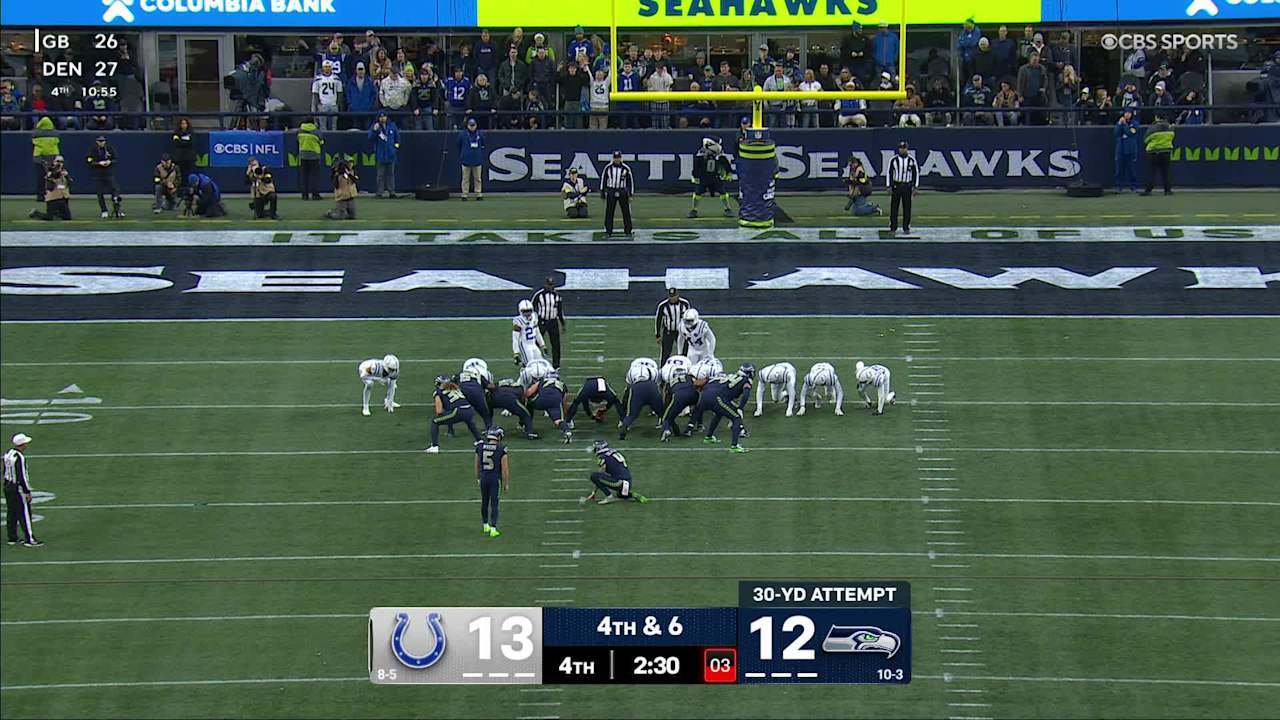 Seattle Seahawks kicker Jason Myers' fifth field goal puts Seahawks ...