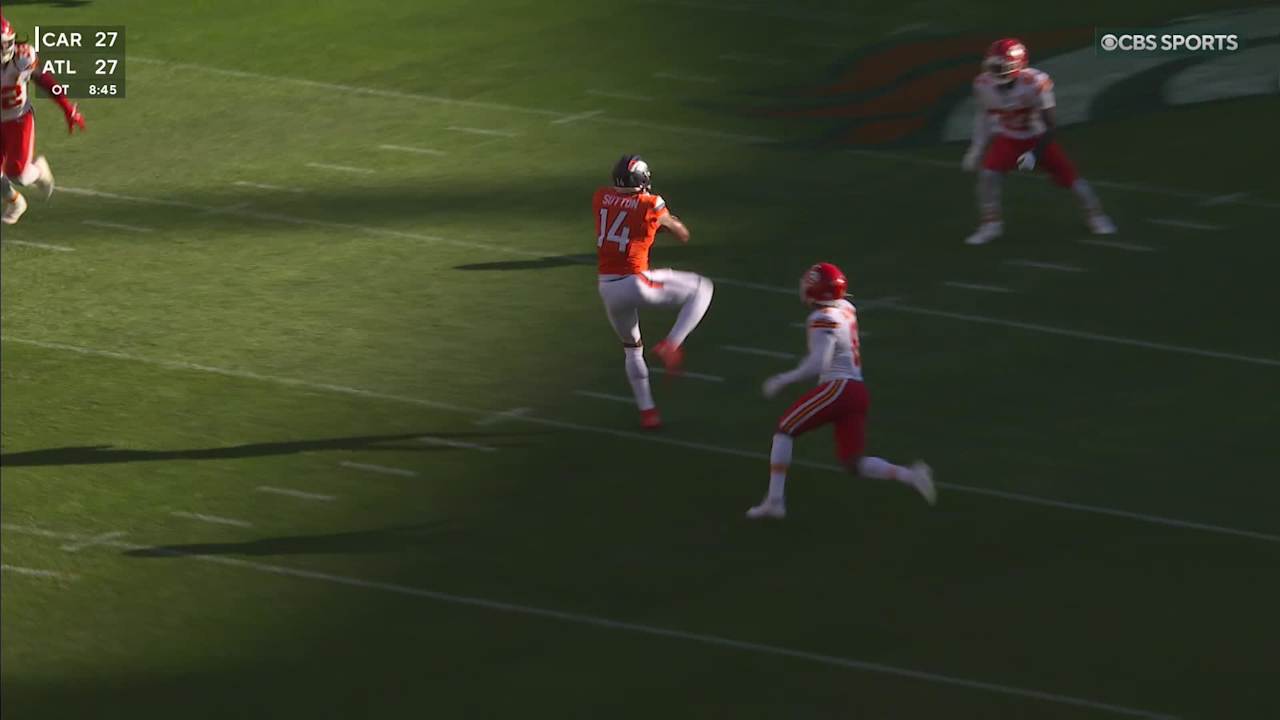 Denver Broncos quarterback Bo Nix fires 21-yard strike to wide receiver ...