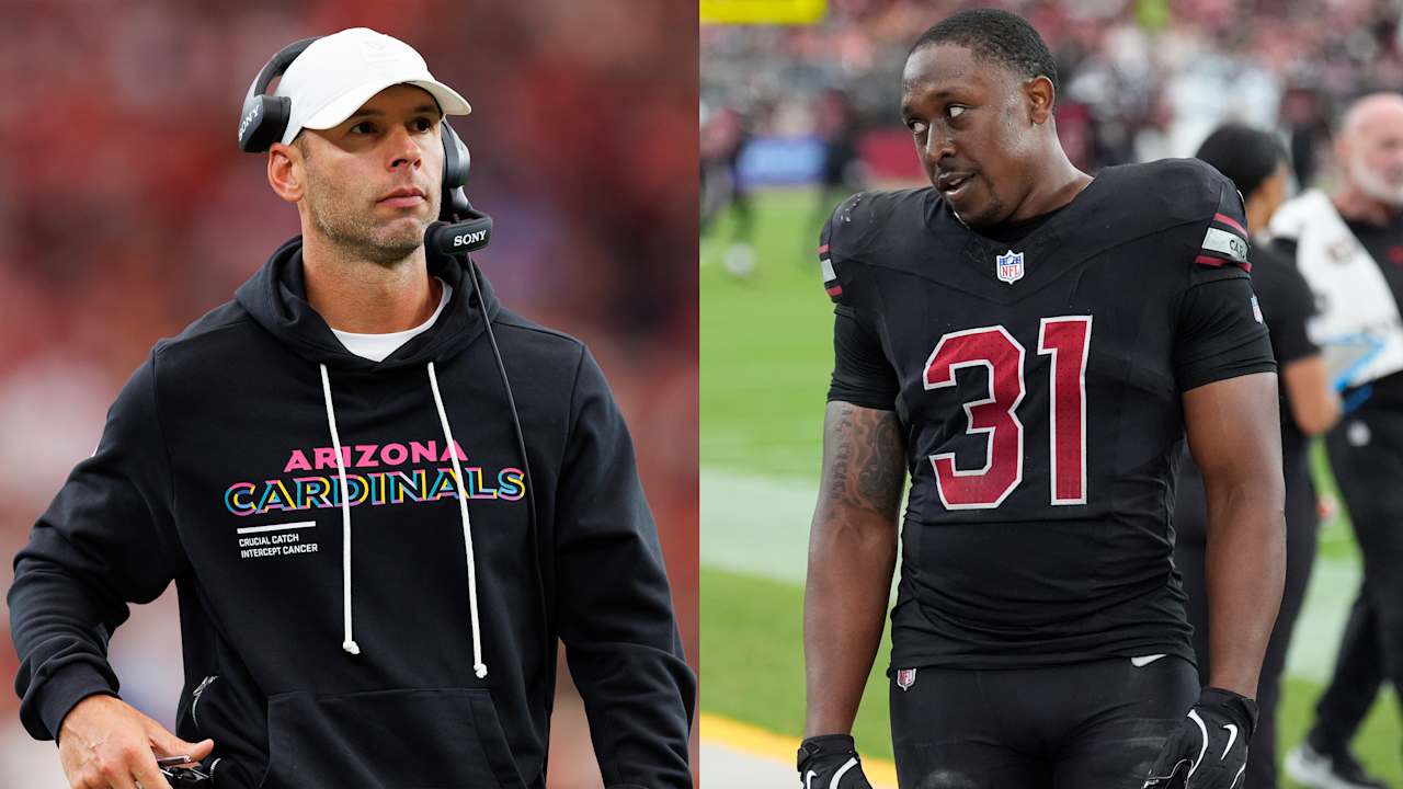 Cardinals head coach Jonathan Gannon apologizes to Emari Demercado ...