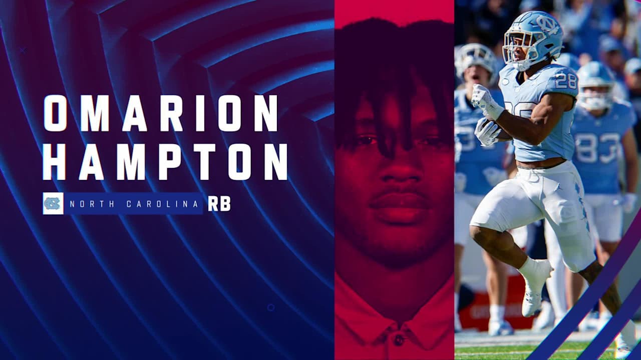 Running back Omarion Hampton's 2025 NFL Scouting Combine workout
