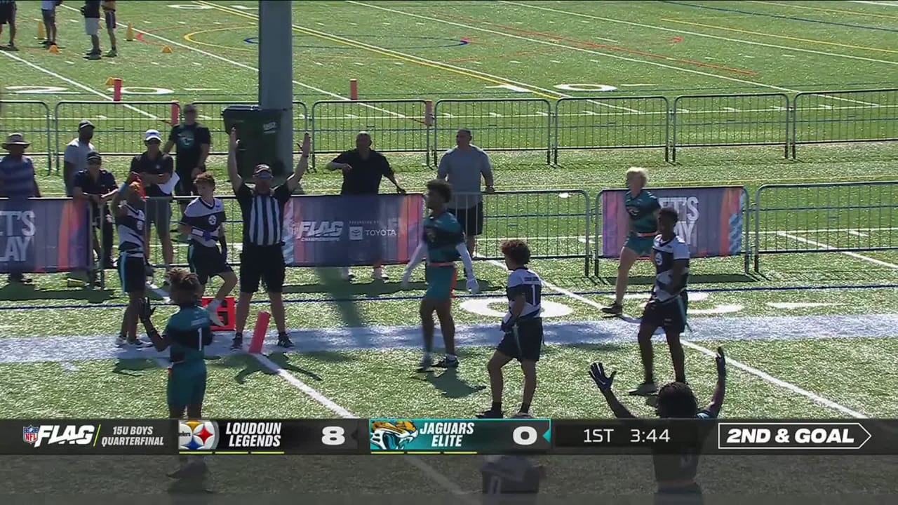 Jaguars Elite wide receiver Damian Keister takes RPO to pylon for Jags ...