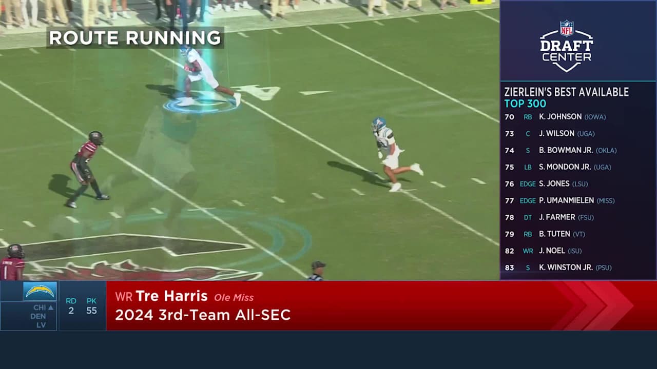 NFL Network's Lance Zierlein analyzes wide receiver Tre Harris' college ...