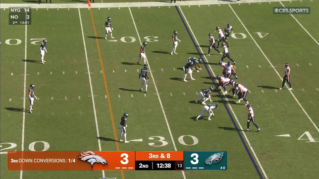 Philadelphia Eagles linebacker Za'Darius Smith's first solo sack as an ...