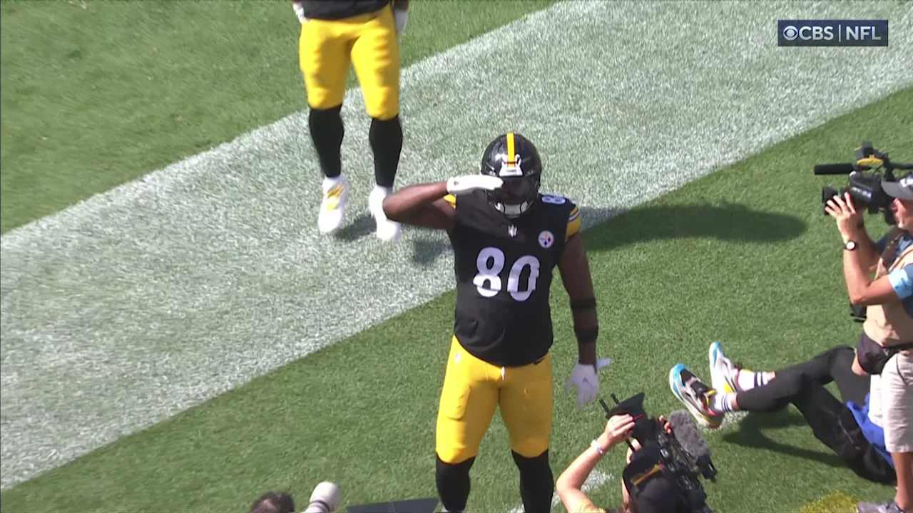 Pittsburgh Steelers tight end Darnell Washington's first NFL TD catch ...