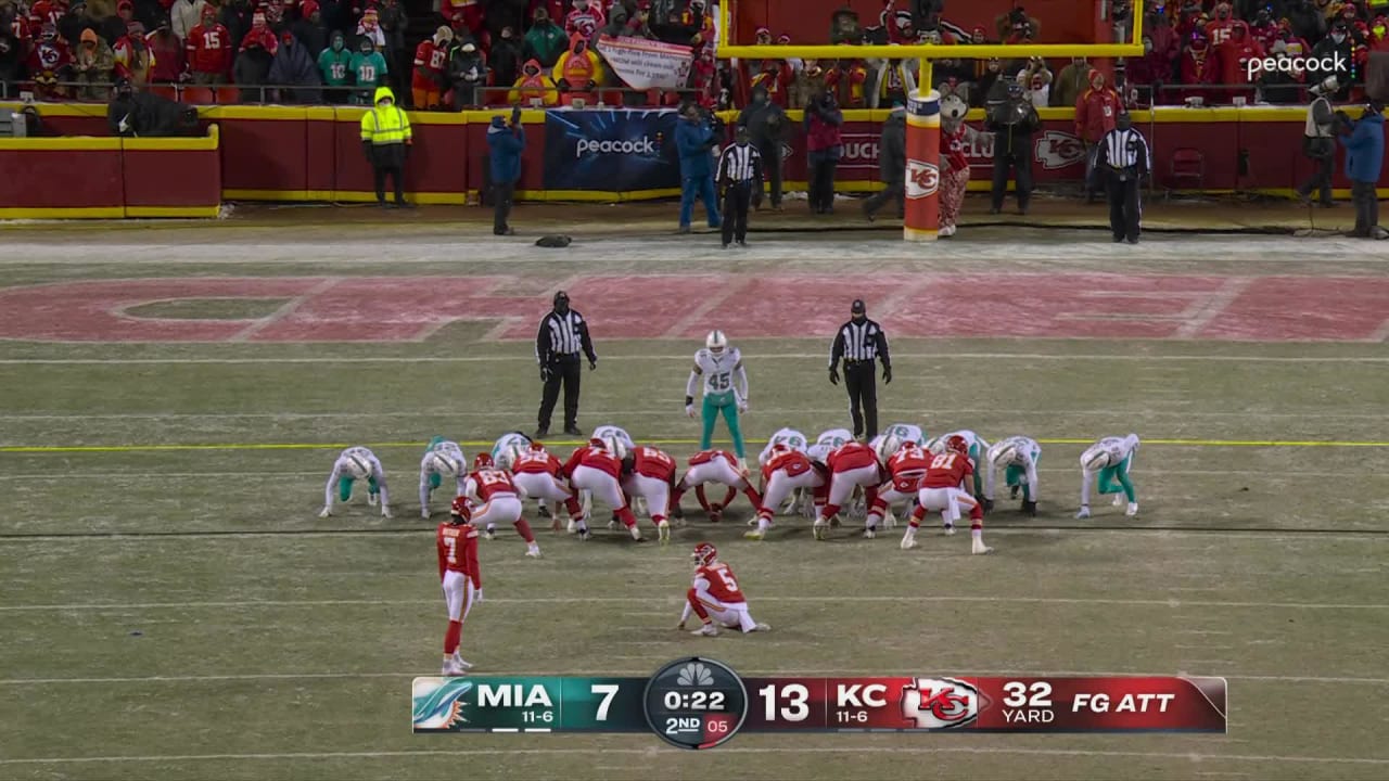 Kansas City Chiefs kicker Harrison Butker's 32-yard FG marks his third ...