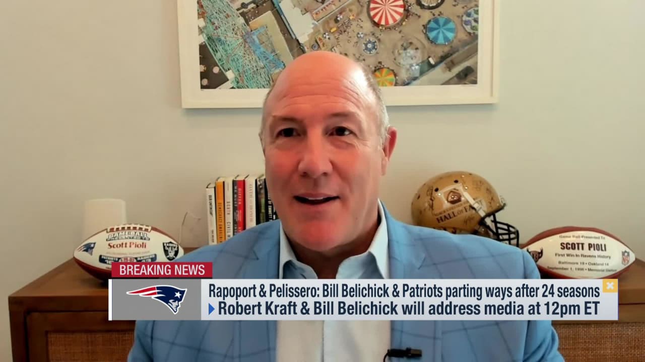 NFL front office analyst Scott Pioli reflects on memories with head coach Bill Belichick during ...